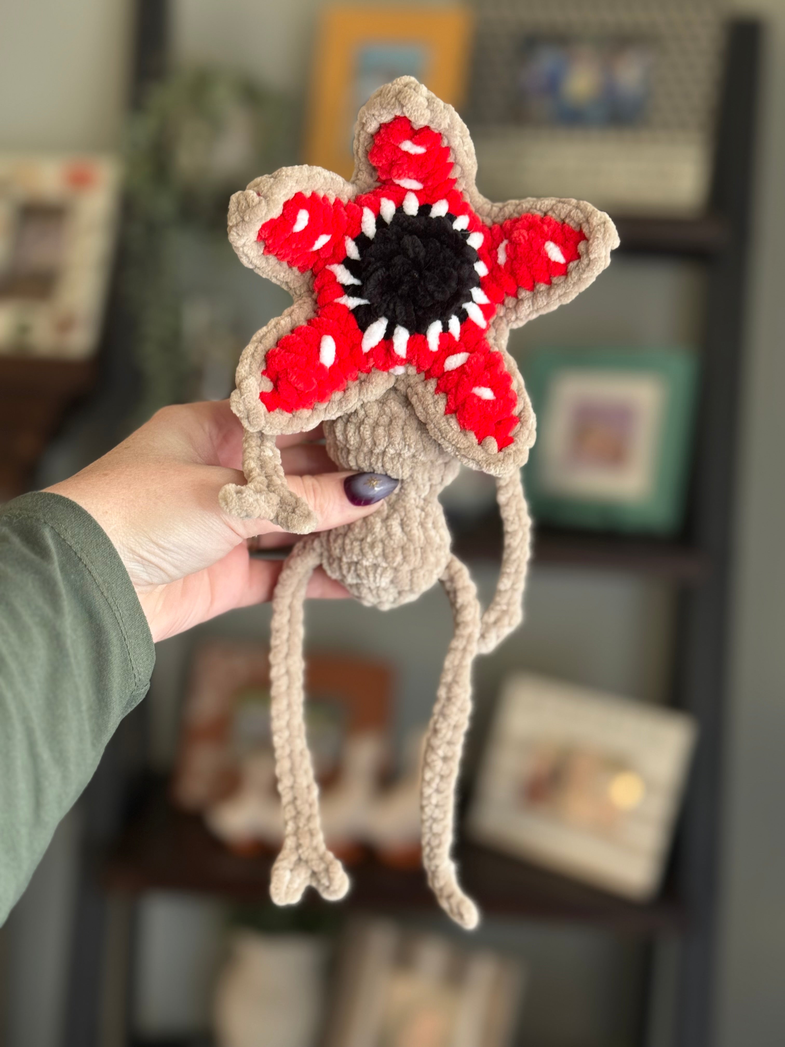 Crochet demogorgon plushie stranger things Demi buddy amigurumi ...